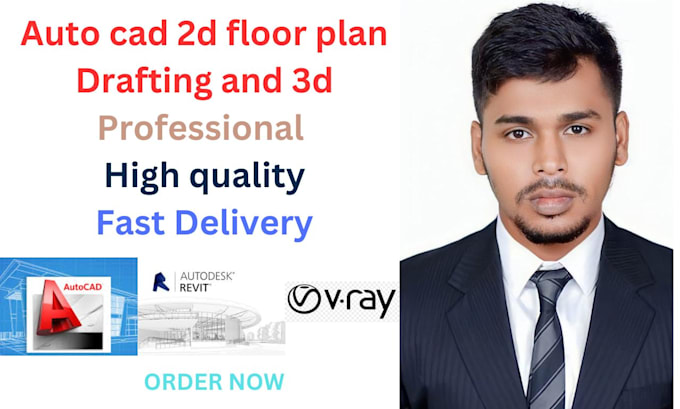 Do professional floor plan, drafting and 3d rendering by Engalaminpk | Fiverr