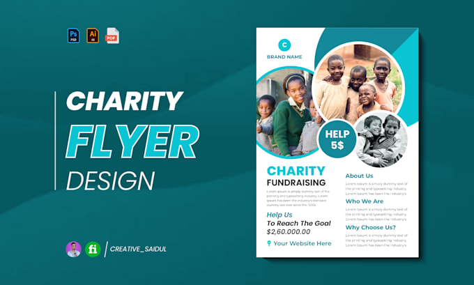 Design a charity or nonprofit event flyer, fundraising poster, campaign ...