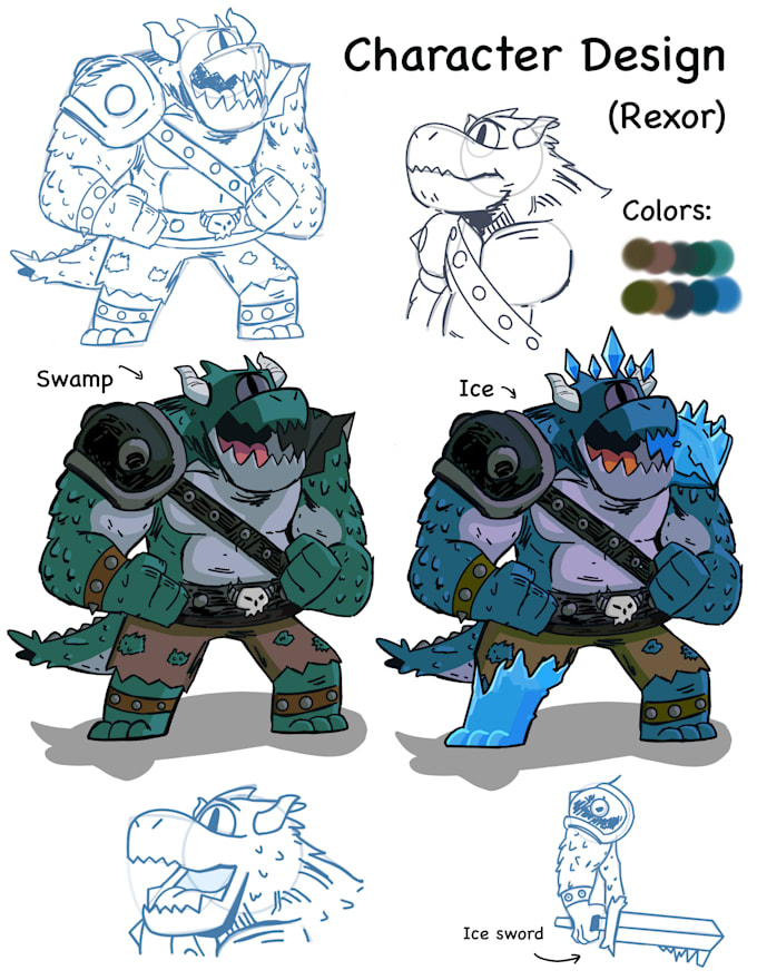 Create a custom 2d video game character illustration by Zaidyfn | Fiverr