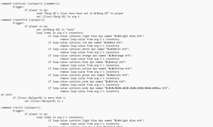 Make You A Simple Minecraft Skript Such As A Few Custom Items Or