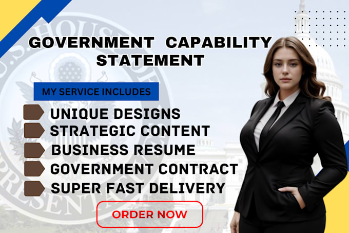 Design a professional government capability statement by Emily_thompp ...