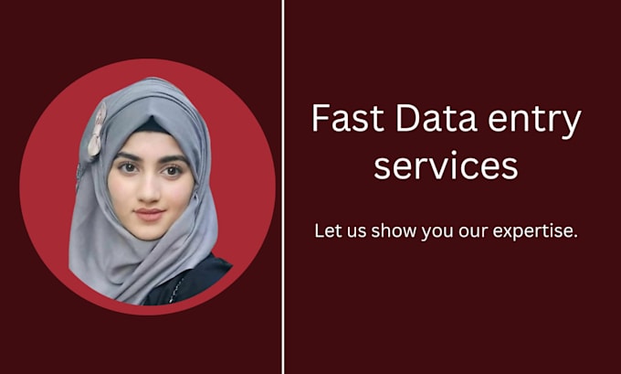 Provide fast and accurate data entry services by Fruitiiqra190 | Fiverr