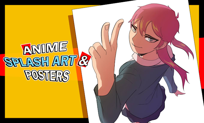 Draw stunning anime splash art and posters by Docscomics | Fiverr