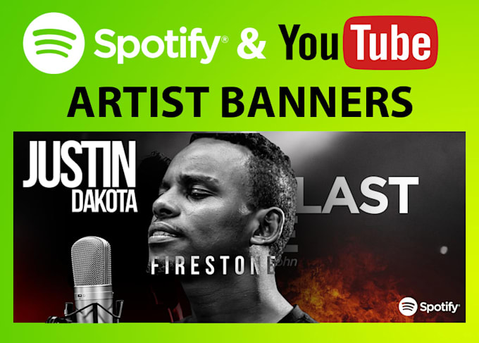 Design spotify cover and youtube channel artist banner, profile logo by ...
