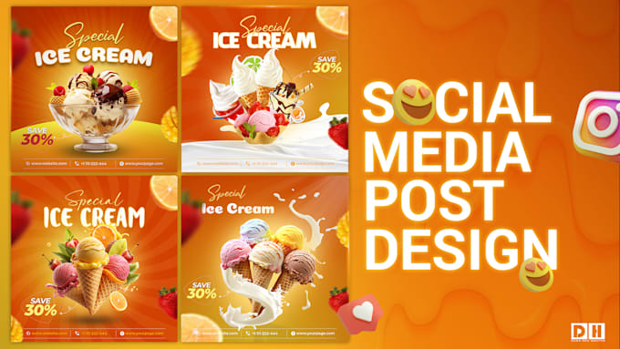 Design perfect social media post for facebook, instagram by Hensama1308 | Fiverr