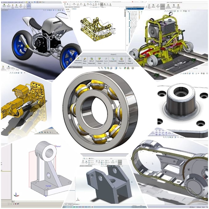Do 2d, 3d design of civil and mechanical products in solidworks by ...