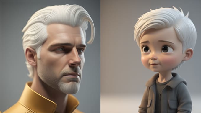 A custom 3d toy, 3d action figure, 3d model for 3d printing, stl file bjd by Bhiyi_3d | Fiverr