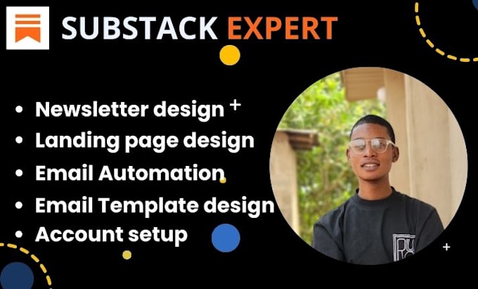Substack,substack newsletter,substack landing page,beehiiv newsletter,brevo by Godwiner | Fiverr