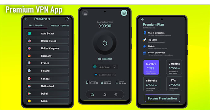 Create premium vpn with admin panel by Everestsofttech | Fiverr