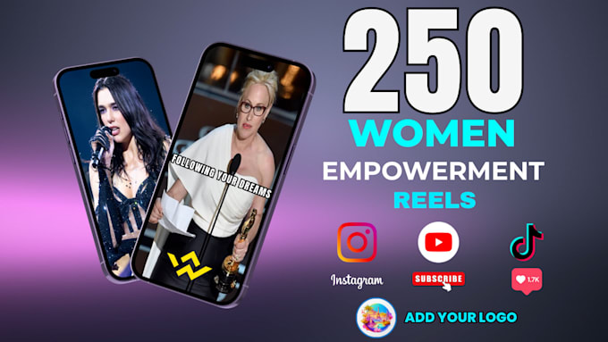 Create 250 women empowerment motivational youtube shorts and instagram ...