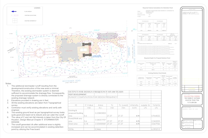 Do erosion control, grading drainage, utility design in auto cad and bentley by Aftab5661 | Fiverr