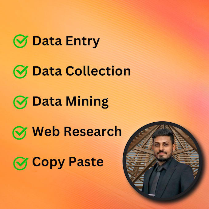 Do data entry data collection data mining web research and copy paste by Sathisliyanage | Fiverr