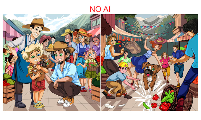 Do comic style children book illustration and formatting by ...