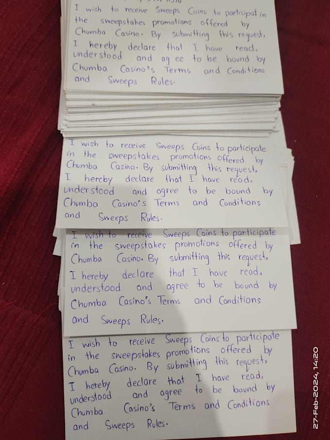 Do professional handwritten cards envelopes codes for sweepstakes by Jawad112215awan | Fiverr