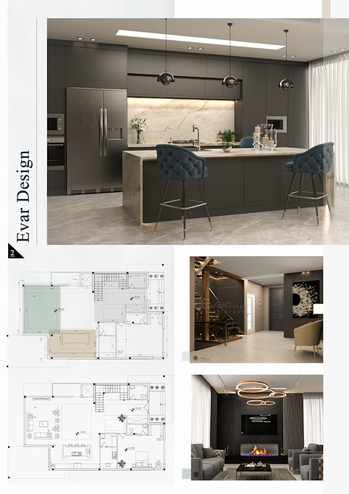 Create realistic interior design and visualization by Shahriyarj96 | Fiverr