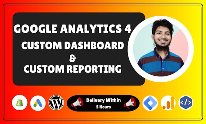 Create ga4 custom reporting dashboard in google analytics 4 by Keyword_growth | Fiverr