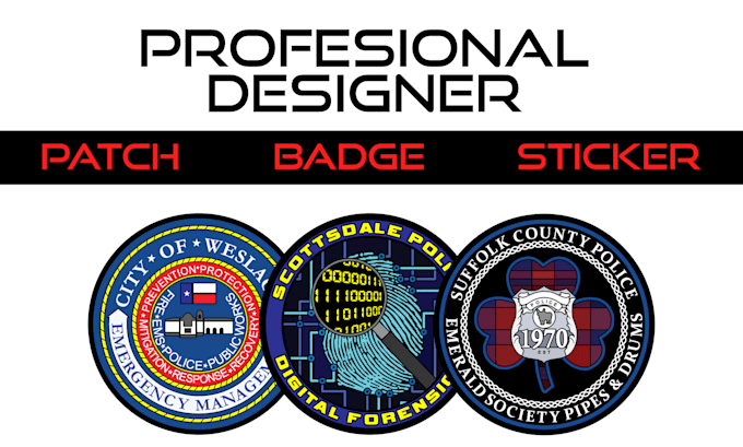 Make custom badges ,custom stickers and custom patches by Logodesign879 ...