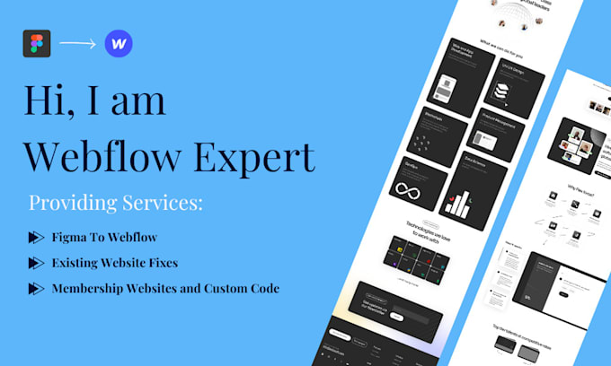 Design responsive webflow websites by Afras_ahmad | Fiverr