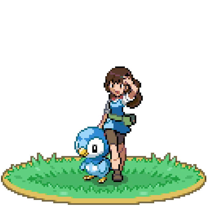 Make you, as a pokémon trainer in pixel art by H26drawing | Fiverr