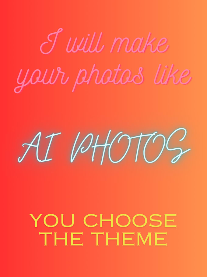 Create you your own picture into ai generated by Aorca_posters | Fiverr