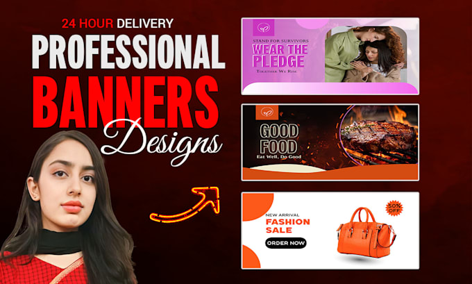 Design web banner, shopify banner and web slider by Pixelpop12 | Fiverr