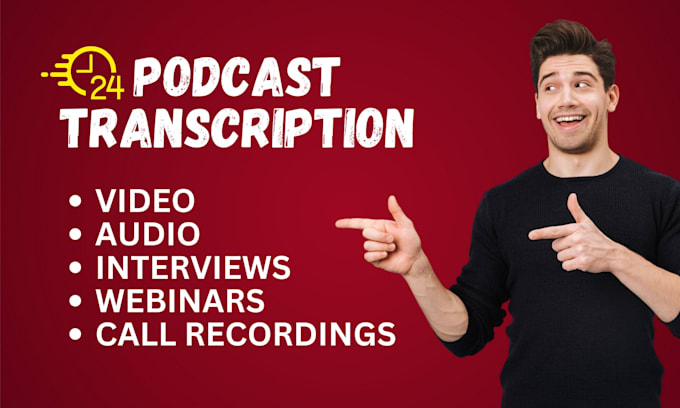 Do podcast transcription, transcribe audio, video and webinars by ...