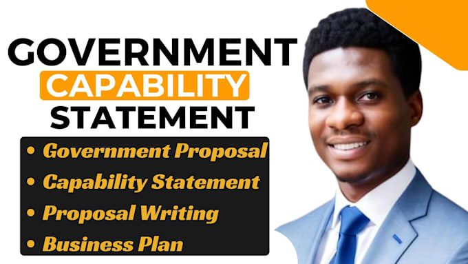Write and design federal government capability statement, government ...