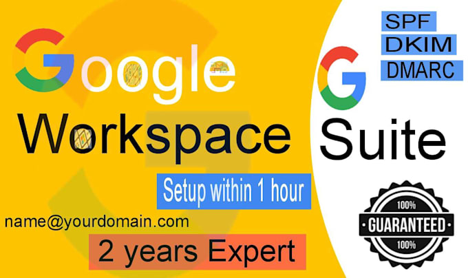 Setup g suite google workspace domain email business email by Aman_gallani | Fiverr