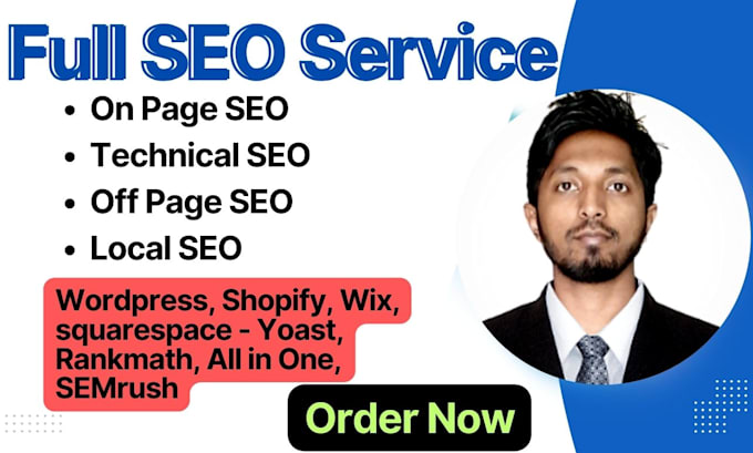 Do website full seo on page, off page and technical for wordpress ...