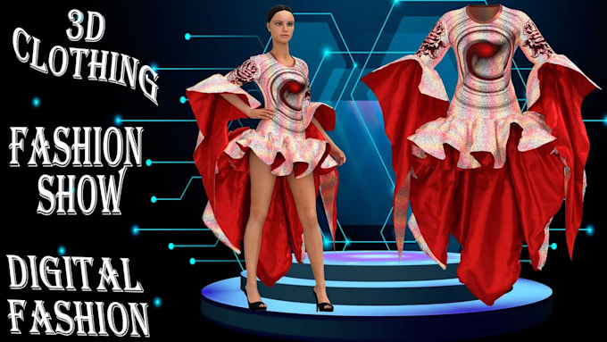 Create realistic second life, 3d clothing, 3d model, 3d rigging in ...