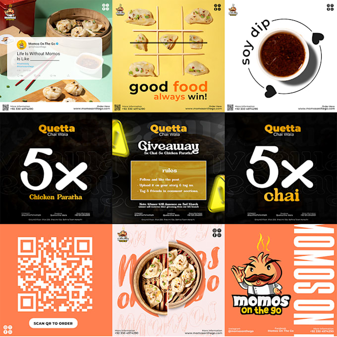 Design 3 high quality grid post for your social media page by ...