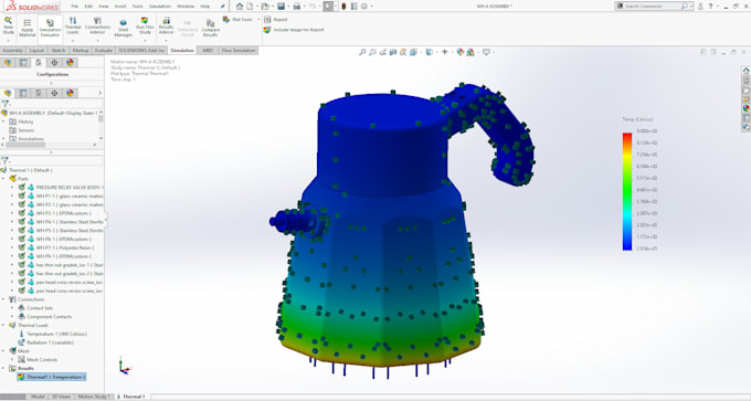 Make fea and cfd analysis with solidworks by Cadtut24 | Fiverr