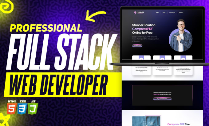 Create responsive website, landing page ,html css backend by Stunner ...