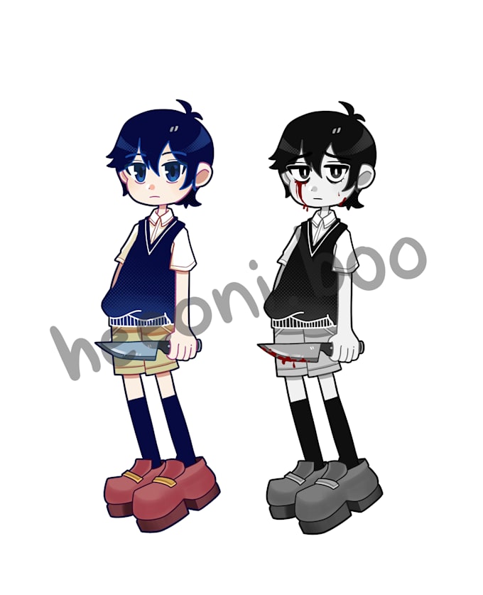 Make you a goofy lil chibi character by Heeoni_boo | Fiverr