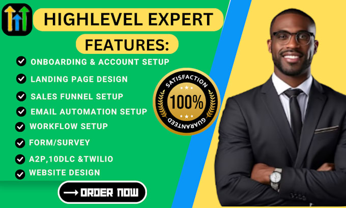 Be your go highlevel expert for go highlevel website and sales funnel ...