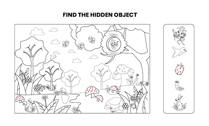 hidden images coloring pages