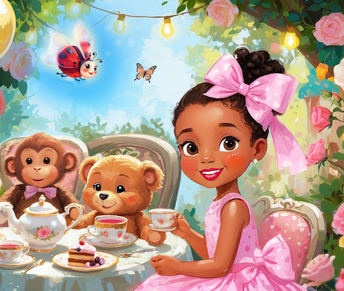 Make a children book illustration ai generated images by Haticeby | Fiverr