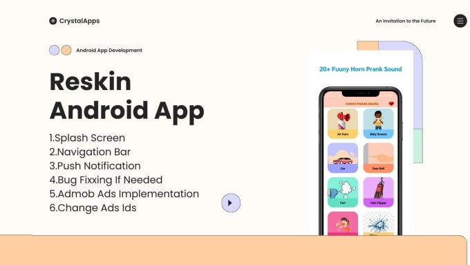 Reskin App Redesign Your Android App And Reskin Codecanyon By Vandan 1234 Fiverr