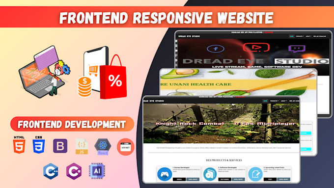 Build top dynamic website responsive by Nihaalknight | Fiverr