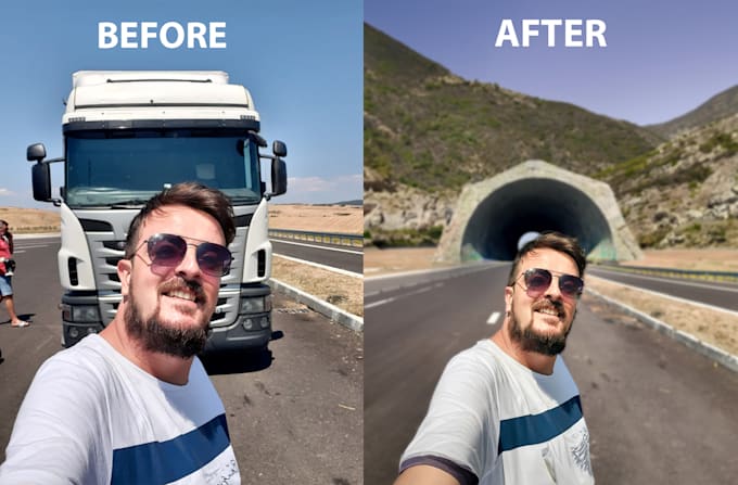 Remove, add and change background, person, objects by Safakabcan | Fiverr