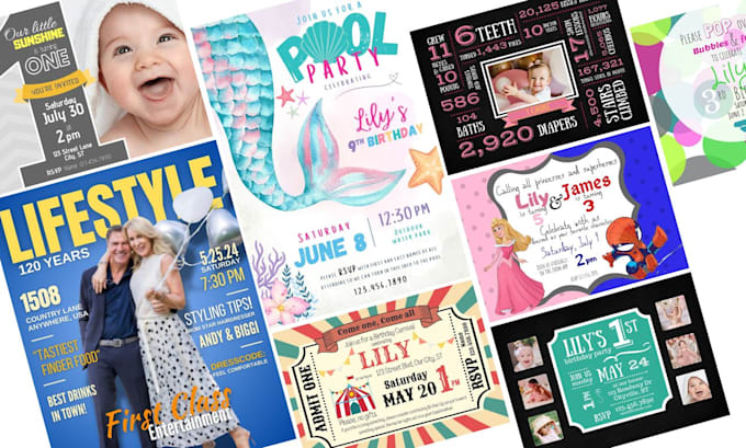 Design party invites, slides, flyers, thumbnails, etc by Askandikay ...