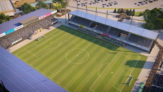 Create quality 3d stadium animation, 3d arena design with 3d football ...