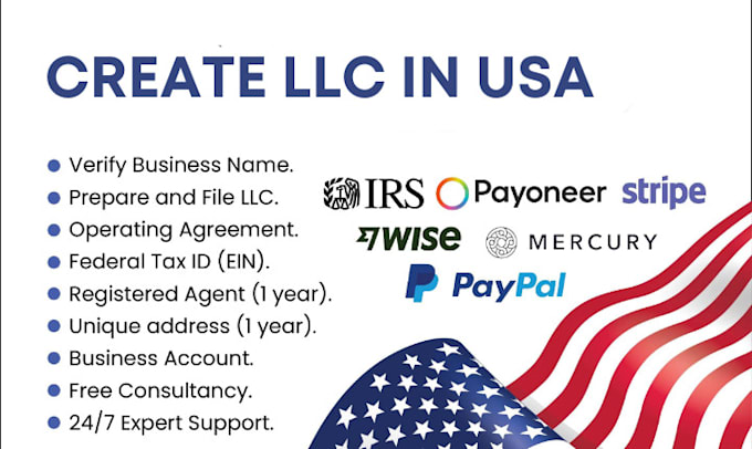 Create llc, operating agreement, essential business documents and ein ...