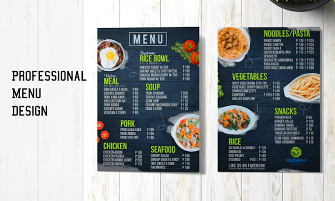 Design attractive restaurant menu design and food menu design by ...
