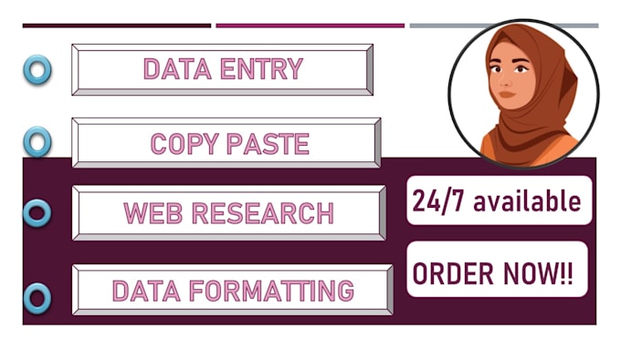 Do data entry, data research, data formatting and copy paste tasks by Alishbaeman1 | Fiverr