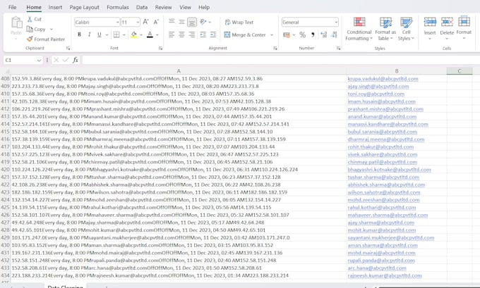 Clean Excel Spreadsheet Excel Data Cleaning Data Cleanup By Meghaa 27 Fiverr