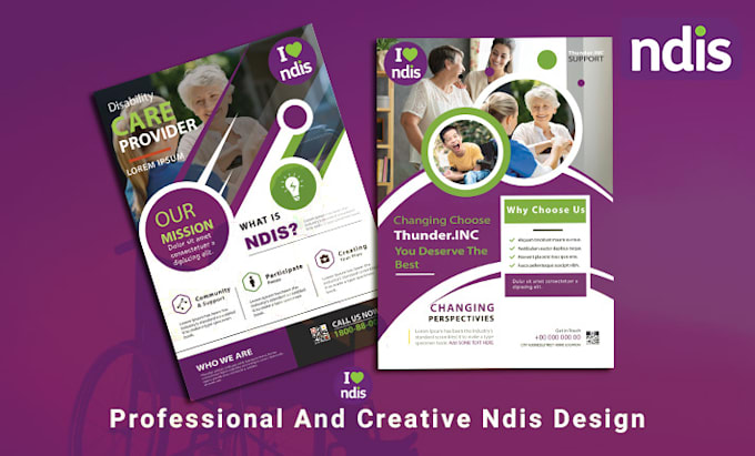 Create ndis flyer, brochure, and graphic design by Bikrammathur | Fiverr