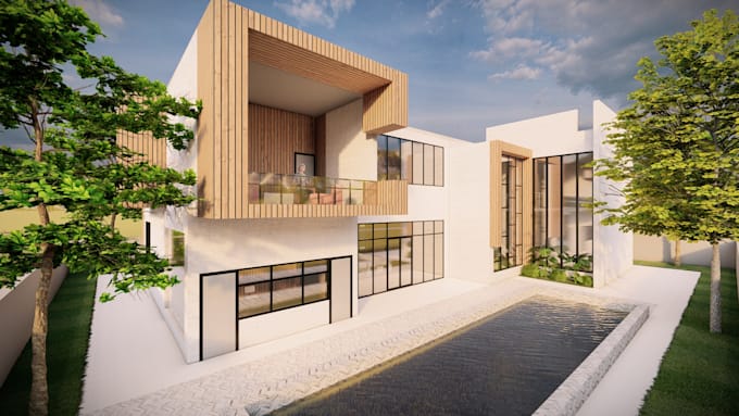 Create revit, sketchup 3d models and render in lumion