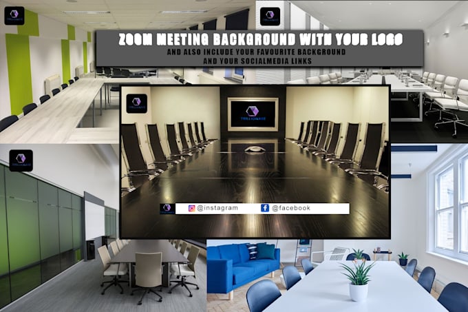 Create google meet and zoom virtual background by Noorain_xd | Fiverr