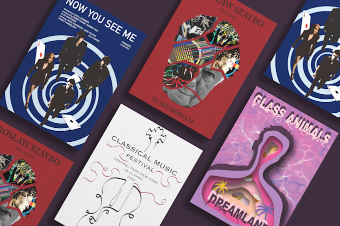 Design a modern unique poster for you by Kh_vozniak | Fiverr